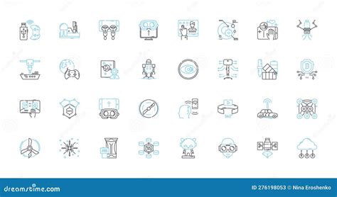 Graphic Elements Linear Icons Set Color Typography Composition Balance Contrast Grid