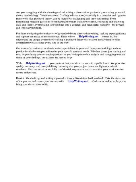 Grounded Theory Dissertation Example Pdf Scientific Method Science