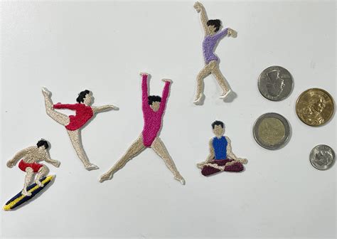 Gymnastics Female Patch Gymnastics Iron On Patch Gymnastics Girl Iron