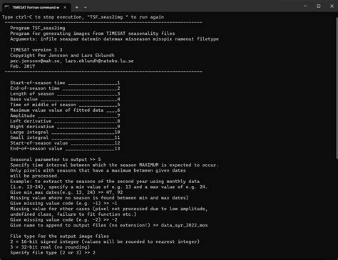 Seasonality Parameters Data Extraction