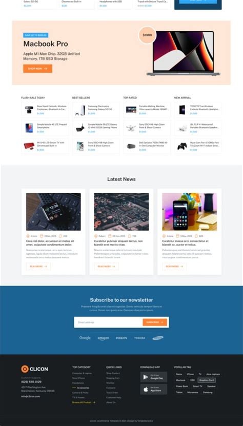 clicon ecommerce multipurpose laravel script in 2025 web design landing page design