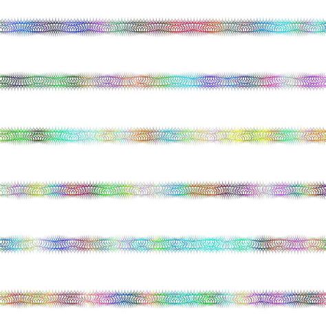 색상 프랙탈 텍스트 분할기 라인 디자인 세트 벡터 Ai Eps Uidownload