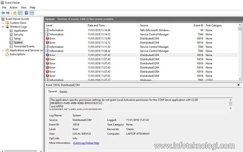 memperbaiki error dcom distributed com id 10016 di windows 10