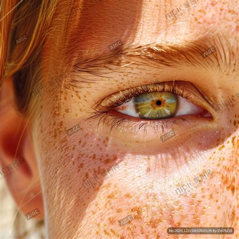 Ai创作图雀斑脸 满脸雀斑的儿童 带雀斑的 女严重的皮肤 晒斑 脸部特写部位 色素沉着 斑脸 家常裸斑 青春期前的女孩的脸 阳光照射皮肤 小黄斑 黄褐斑 琥珀色眼睛 Eyes的肖像nipic