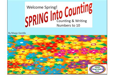 The Front Cover Of Spring Into Counting Numbers To 10