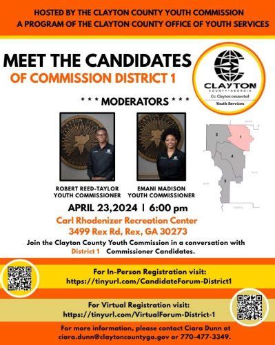 Clayton County Candidate Forum District 1 Clayton County Georgia