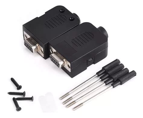 Adaptador De Terminal En Serie 2 Piezas Tipo Tornillo Db9 Cuotas Sin Interés