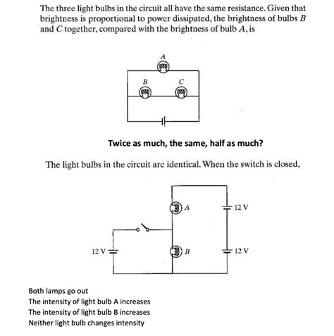 Solved The Three Light Bulbs In The Circuit All Have The
