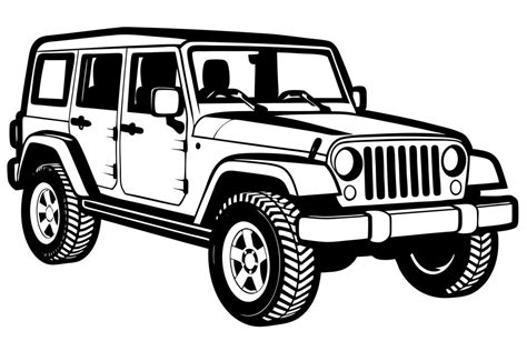 Page 2 Jeep Drawing Vector Art Icons And Graphics For Free Download