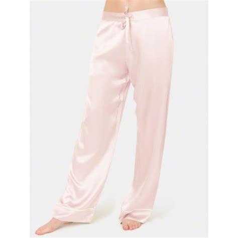 Pink Womens Mulberry Silk Pajama Pants For Sale Ellesilk