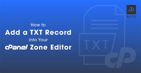 How To Add A Txt Record Into Your Cpanel Zone Editor Dreamit Host