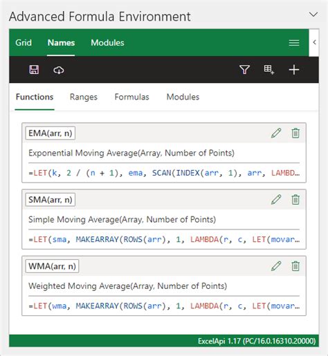 Lambda Moving Average Formulas Peltier Tech