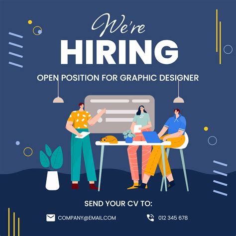 hiring illustration linkedin post 36034659 template