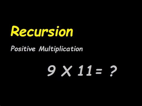 Multiplication Function In C Recursion YouTube