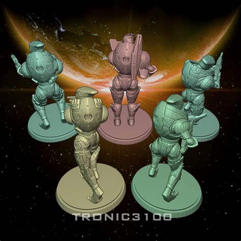 🎲 Mass Effect Turian Army Squad Miniature Pack For Tabletop Games