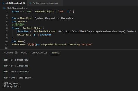Powershell 練習 平行作業 黑暗執行緒