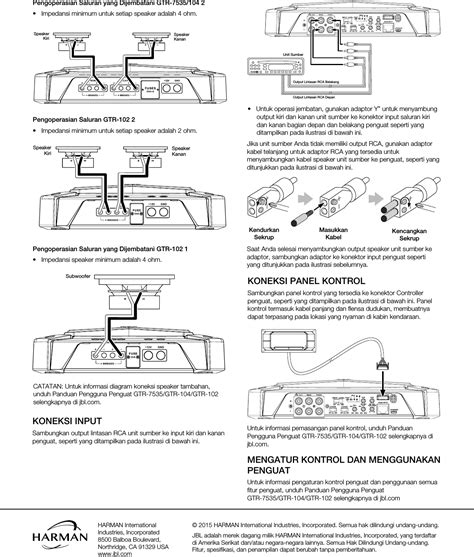 Harman Jblgtr Car Amplifier User Manual Tr Jbl Gtr Qsg A V Ld