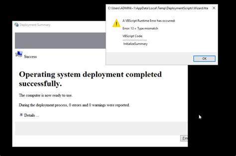 Unknown Script Error In Mdt Windows Spiceworks Community