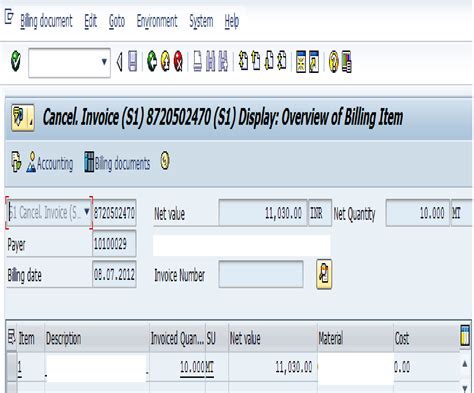 Solved If We Cancel The Invoice Which Document Is Passed SAP Community