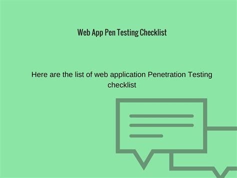 Ppt Web Application Penetration Testing Checklist Overview Powerpoint Presentation Id 7770123