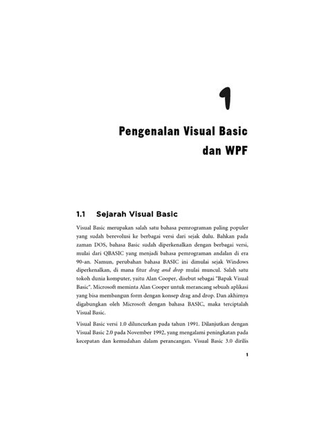 Aplikasi Wpf Dengan Visual Basic 2013 Pdf