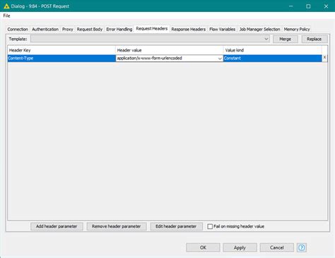 post request node not recognizing body knime analytics platform