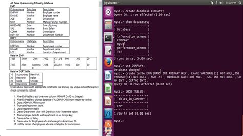 Creating Our Example Mysql Databasequeries Execution In Next Tutorial