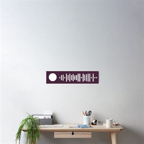 Flashing Lights By Kanye West Spotify Scan Code Poster For Sale By Zyeloa Redbubble