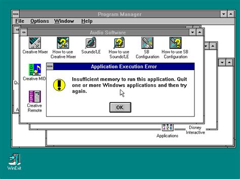 Insufficient Memory To Run Certain Applications In Windows 3 11 With Preferred DOSBox X