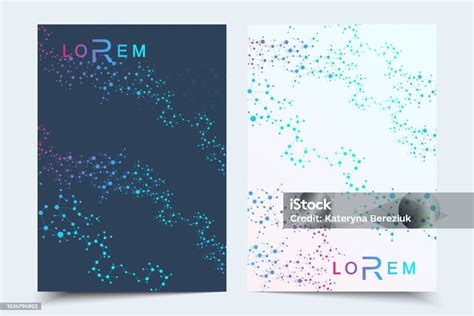 최소한의 소책자 템플렛 잡지 전단지 전단지 커버 소책자 연례 보고서 배너 의료 기술 화학에 대 한 과학적인 개념입니다 6 각형 분자 구조입니다 Dna 원자 신경 0명에 대한