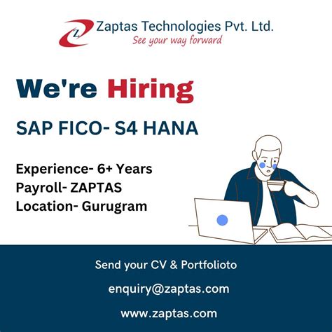zaptas technologies pvt ltd on linkedin hiring sapfico sap sapficojobs zaptas