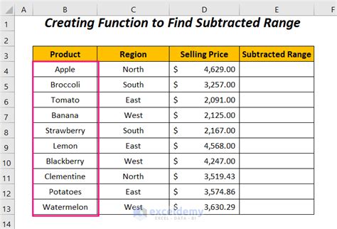 Subtracting One Range From Another In Excel Vba 3 Examples