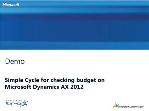 PPT Budget Control In Dynamics AX PowerPoint Presentation Free Download ID