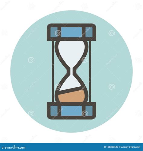 Hourglass Vector Flat Style Stock Vector Illustration Of Vector