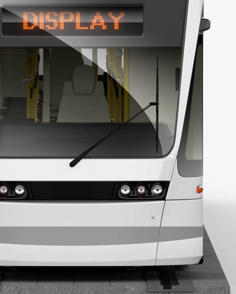 Light Rail Train Bybanen Mockup Front View Free Download Images