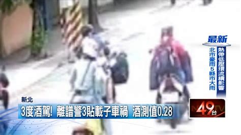 3度酒駕！ 離譜警3貼載子車禍 酒測值028 這位警察超離譜 已經是3度酒駕了！！！ 機車碰撞意外 酒駕 三貼送子上學 ★《壹電視