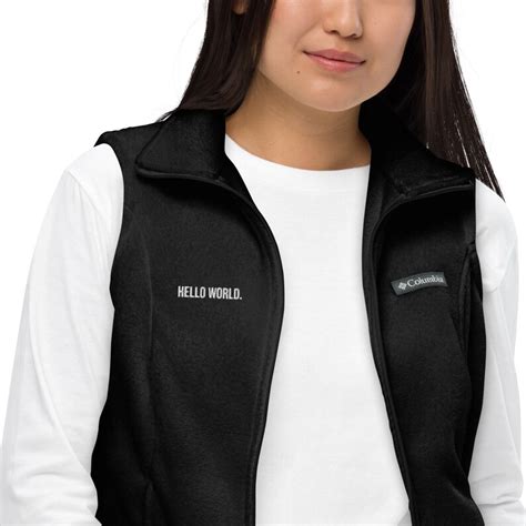 geek programmer womens columbia fleece vest t for geek girl present
