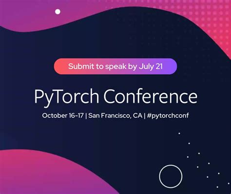 pytorch on twitter want to speak at pytorchconf this year we re