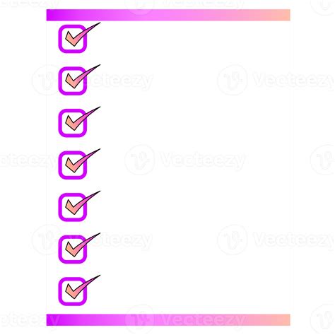 The Checklist Document 19924993 PNG