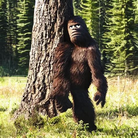 Sasquatch Tossing A Tree Stable Diffusion