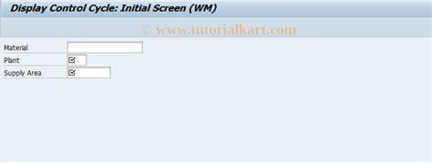 LPK3 SAP Tcode Display Control Cycle For WM LPK3 SAP Tcode Display Control Cycle For WM