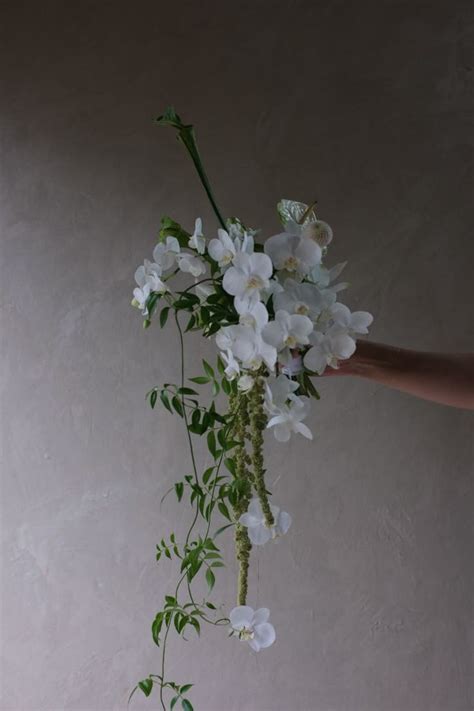 Modern Trailing Bouquet The Naked Florist Destination Wedding Florist