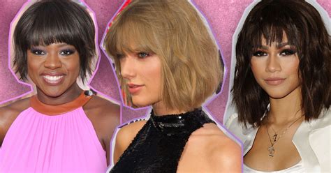 Taylor Swift Cheveux Courts Avec Une Frange