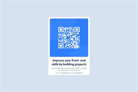Frontend Mentor Qr Code Component Coding Challenge Solution