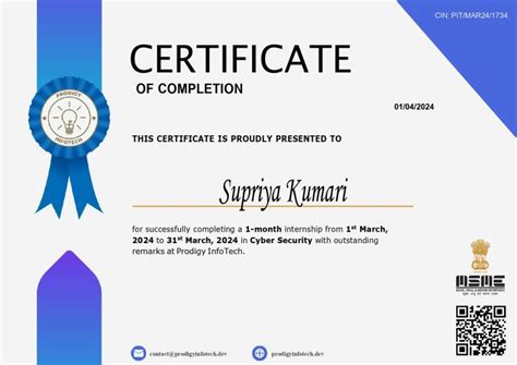 Supriya Kumari On Linkedin Cybersecurity Internship