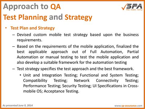 Mobile App Testing Strategy Pptx