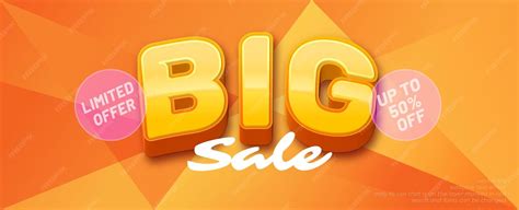 Premium Vector Editable Text Big Sale With 3d Style Editable Text Effect
