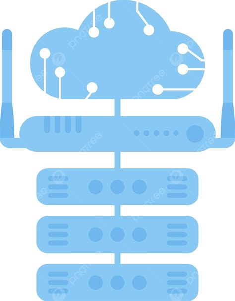 Iot And Automation Servers Connected To Routervector Illustration Vector Link Security