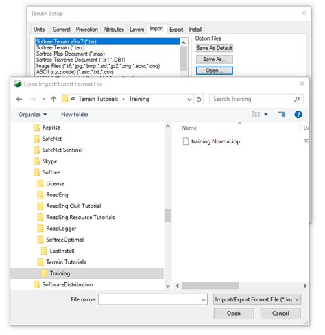 Importing Ascii Files Softree Technical Systems Support