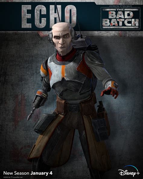 Echo Is Featured On The Next Character Poster For The Bad Batch Season Jedi News